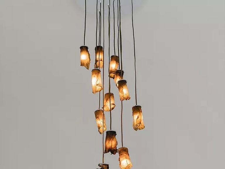 Algae Lamps are Beautifully Molded Sculptures with Natural Shades