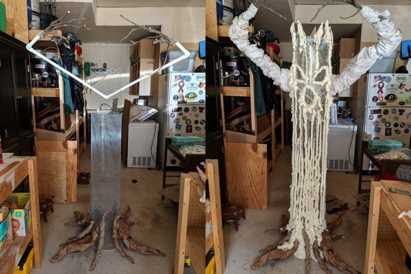 Easy DIY Creepy Tree to Spook up Your Halloween