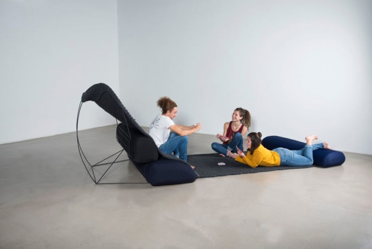 Isiqu Hybrid Sofa by Lila Demarcq Lets You Sit, Sleep, Work