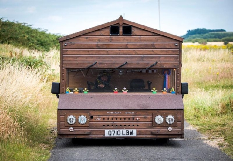 Meet Builder and Ride at 80mph in the World’s Fastest Garden Shed