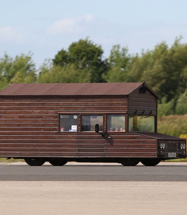 Meet Builder and Ride at 80mph in the World’s Fastest Garden Shed