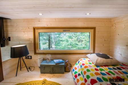 Baluchon Builds 20-ft Long Tiny House with Two Separate Loft Bedrooms