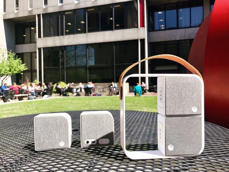 Four-in-One SIMO Surround Sound Bluetooth Speaker by Pangissimo