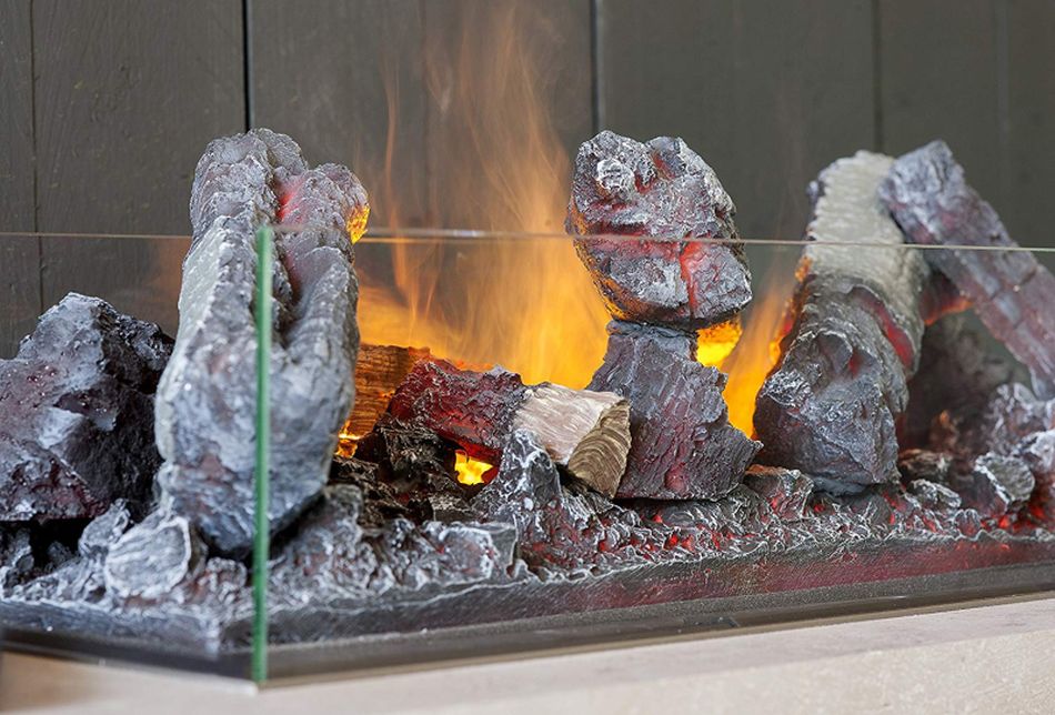 Dimplex Concrete Shelf Fireplace is Perfect for Minimalist Interiors