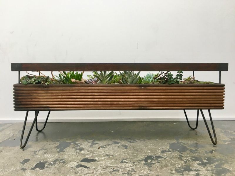 Hackney Botanical Terrarium Tables with Sash-Windows as Table Tops