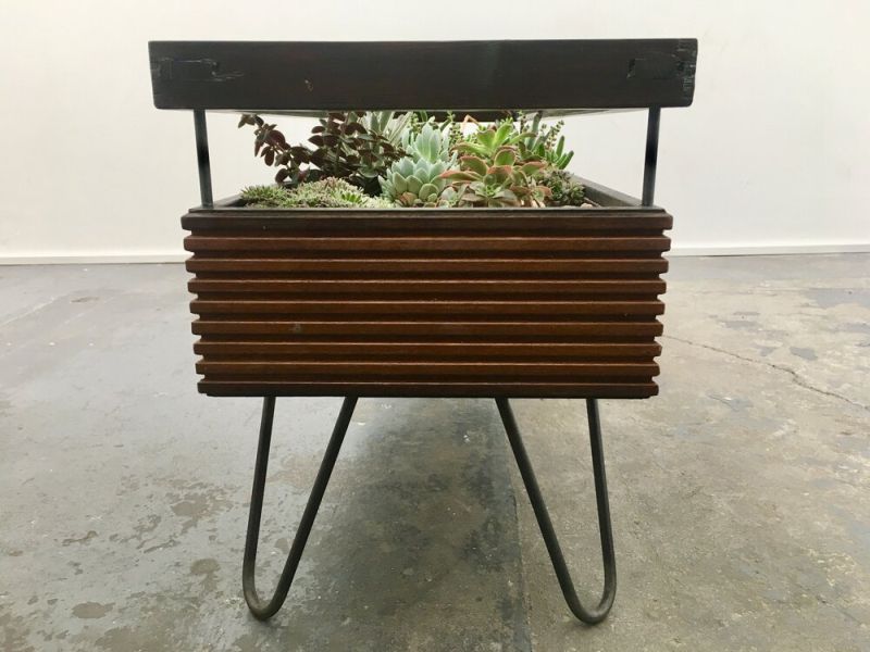 Hackney Botanical Terrarium Tables with Sash-Windows as Table Tops