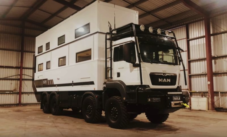 SLRV Commander 8x8 Two-Story Motorhome for Off-Grid Luxury