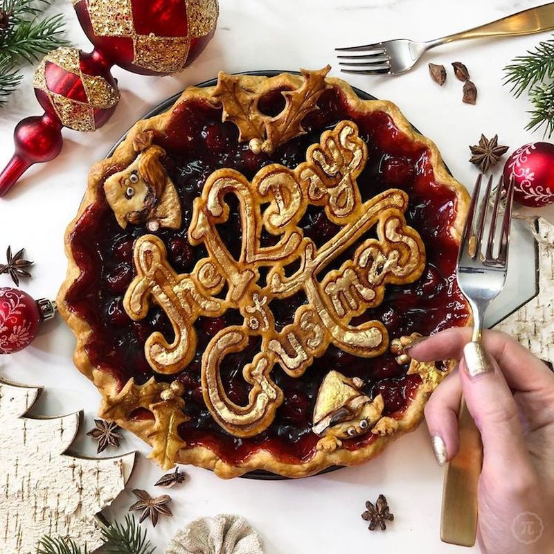 Self-Taught Baker Makes Adorable Baby Yoda Pie for Holiday Season