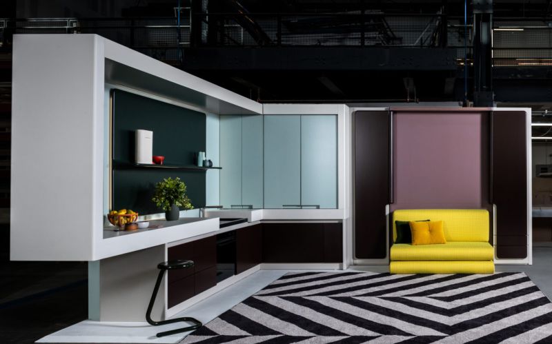 L-Shaped Micro-Apartment has Transforming Elements to Maximize Space