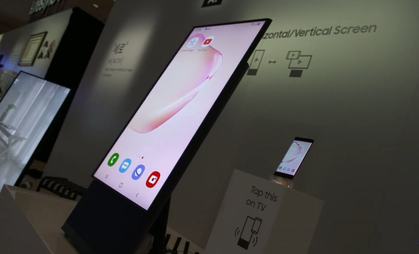 Samsung Sero 4K OLED TV Rotates From Landscape to Portrait Orientation ...