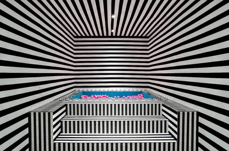 Camille Walala Designs Life-Sized LEGO House with 8 Feet Slide