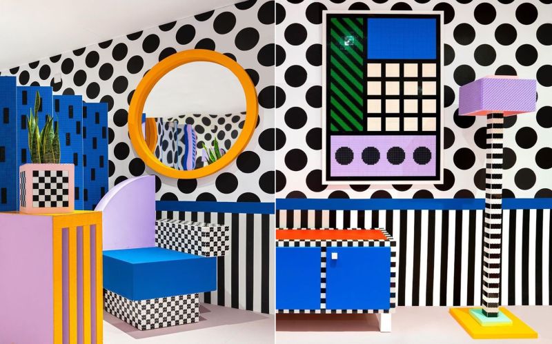 Camille Walala Designs Life-Sized LEGO House with 8 Feet Slide