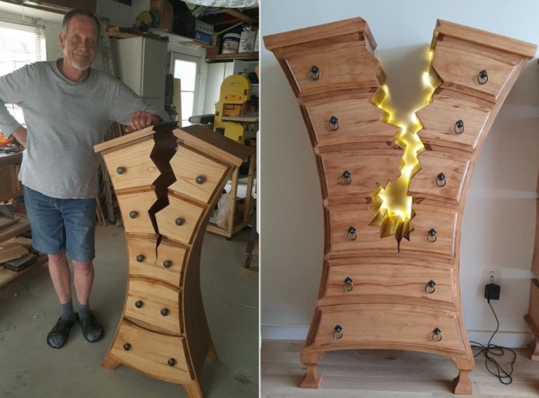 Kiwi Woodworker's Dressers that Appear Damaged take Internet by Storm