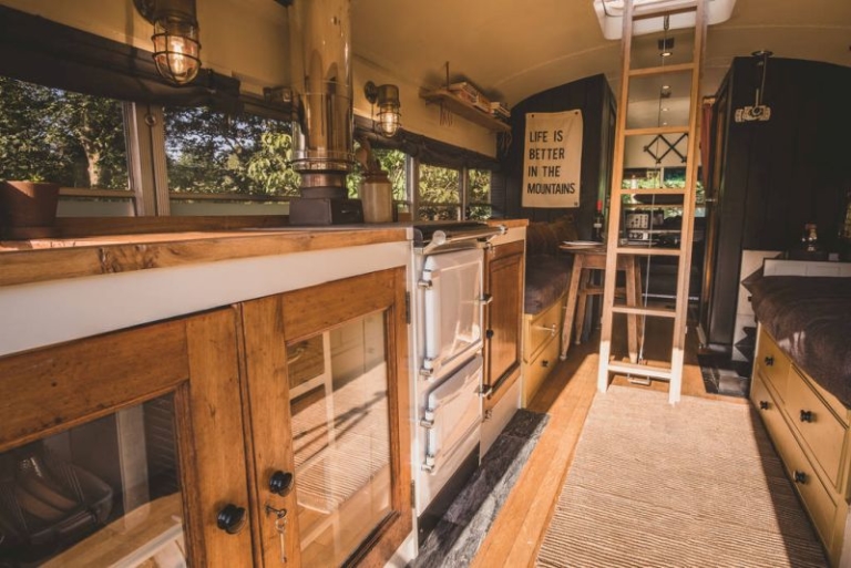 Hinterlandes Converted Bus Home in Lake District, UK Rentable for $160