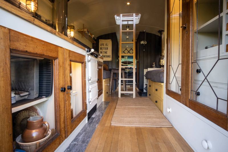 Hinterlandes Converted Bus Home in Lake District, UK Rentable for $160