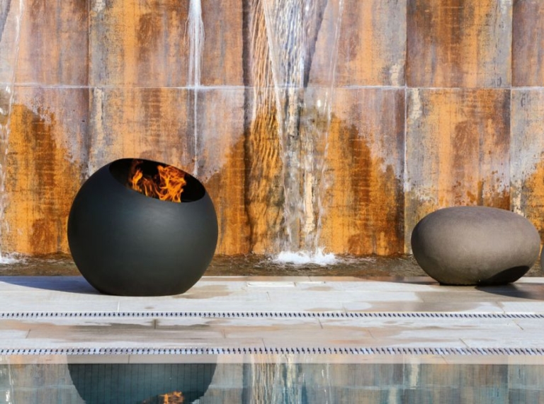 Bubble Outdoor Wood-Burning Fire Pit from Focus Fireplaces