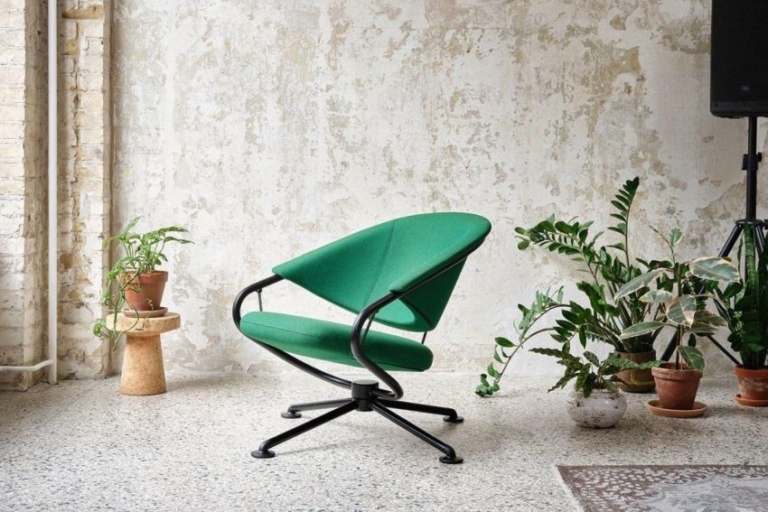 Citizen Armchair has Seat Suspended from the Frame and it Swings