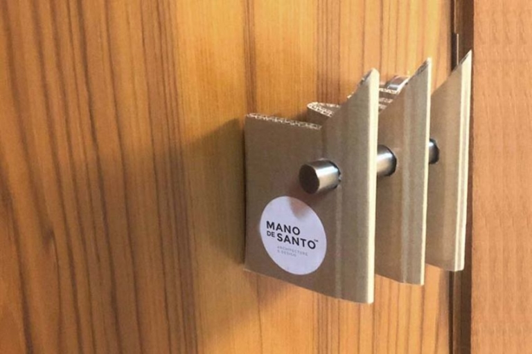 Mano de Santo Creates DIY Door Handle to Prevent Spread of COVID-19