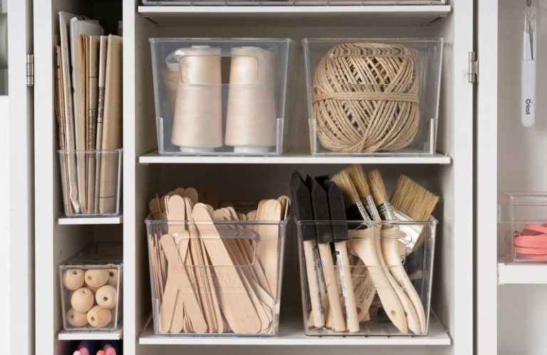 DreamBox Craft Station by Craft Room Hides Within a Cabinet