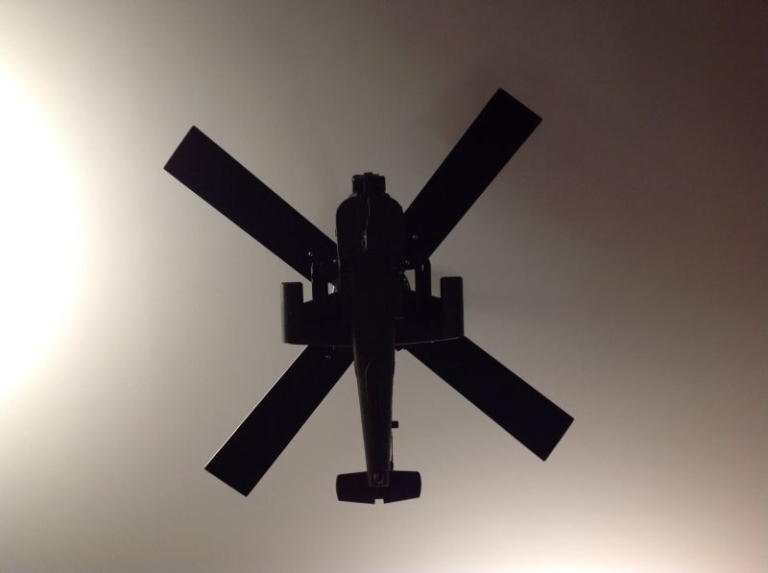 DIY Apache Helicopter Ceiling Fan will be Focal Point in Your Room