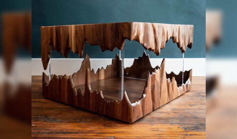Impossible Floating Cave Table by John Malecki Creates Optical Illusion