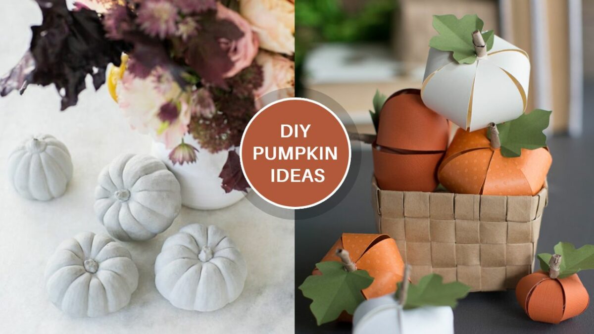 85 DIY Pumpkin Decorations Made From Different Materials