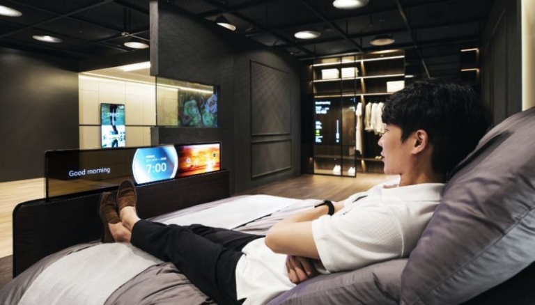LG Envisions Smart Bed with Built-In Transparent OLED TV