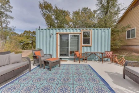 This Shipping Container Home in Waco, Texas can be Rented on Airbnb