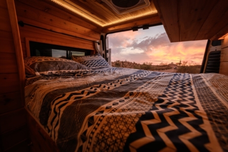 Customized Boho Camper Vans with Wooden Interiors Start at $36K