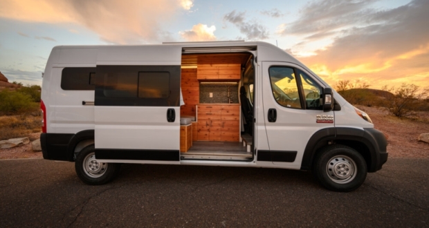 Customized Boho Camper Vans with Wooden Interiors Start at $36K