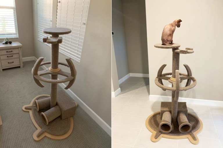 This Star Trek-Themed Cat Tower is Available on Etsy