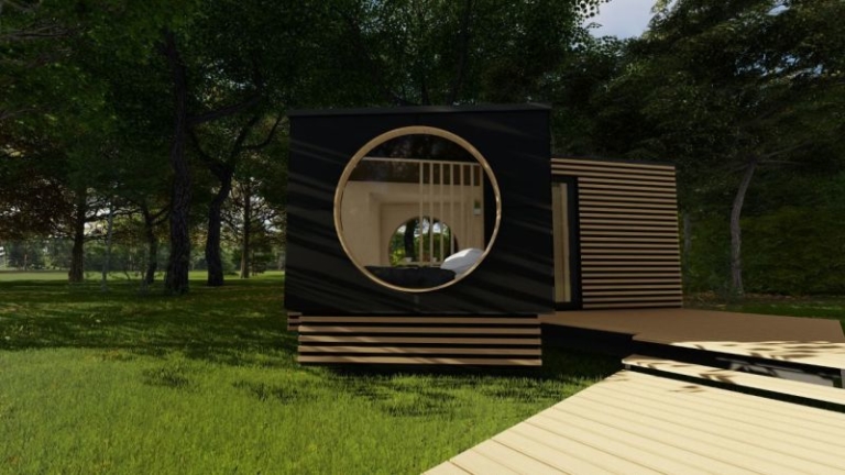 XO Prefab Tiny House by Eestihouse can be Installed in few Hours