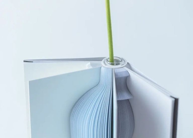 Meet Mecli's Flowery Tale: Book on Outside, Flower Vase on Inside