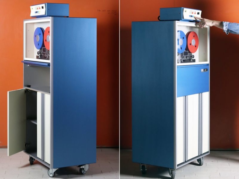 Love Hulten's Storage Cabinet Replica of IBM 2401 Magnetic Tape Unit