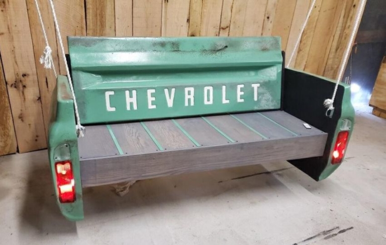 This Automobile-Themed Bench Swing is Car Enthusiast's Delight