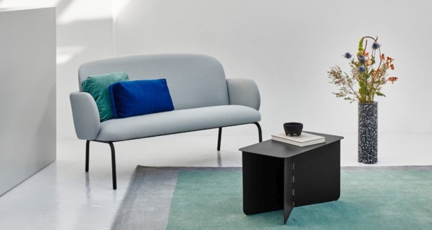 The Colorful Hinge Side Table Exudes Beauty in Simplicity