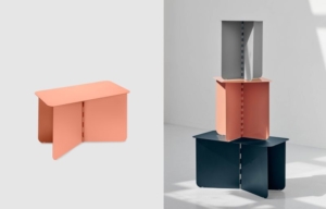 The Colorful Hinge Side Table Exudes Beauty in Simplicity