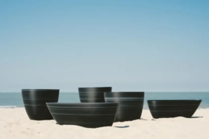 3D Printed 'Mussel' Planters Made From Recycled Ocean Plastic