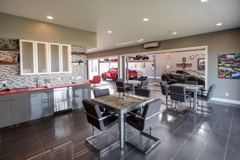 This Family Home with Turntable Car Display is up for Sale