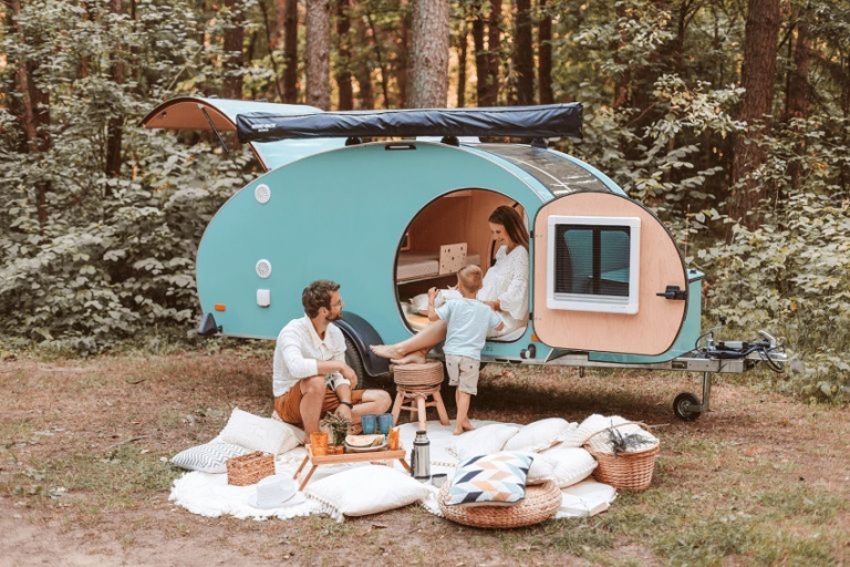TinyCamper’s MINI is a Compact Teardrop Trailer with Modern Features