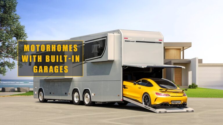 9 Luxury Motorhomes With Built-in Garages for Cars & More