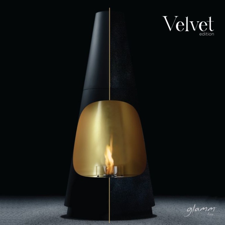 GlammFire Introduces First Velvet Fireplace to Liven up Your Interior