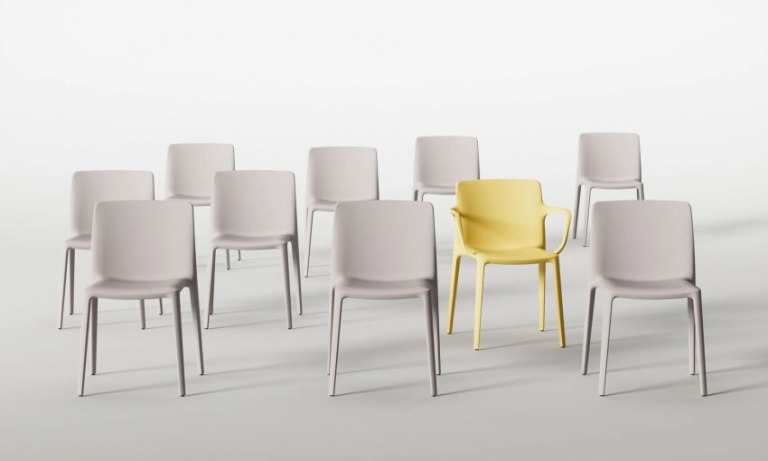 Made of Recycled Plastic and Fiberglass, Fluit Chair is Light and Stackable