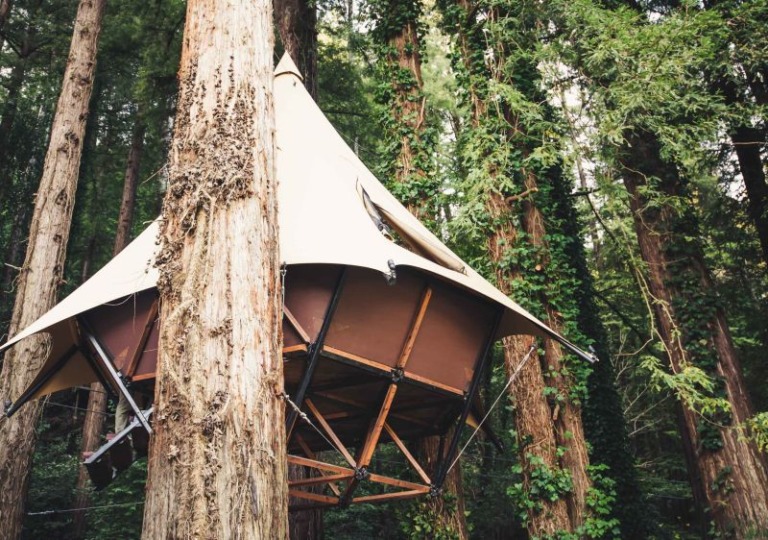 O2 Treehouse Treewalkers Tent is First Modular Treehouse Tent