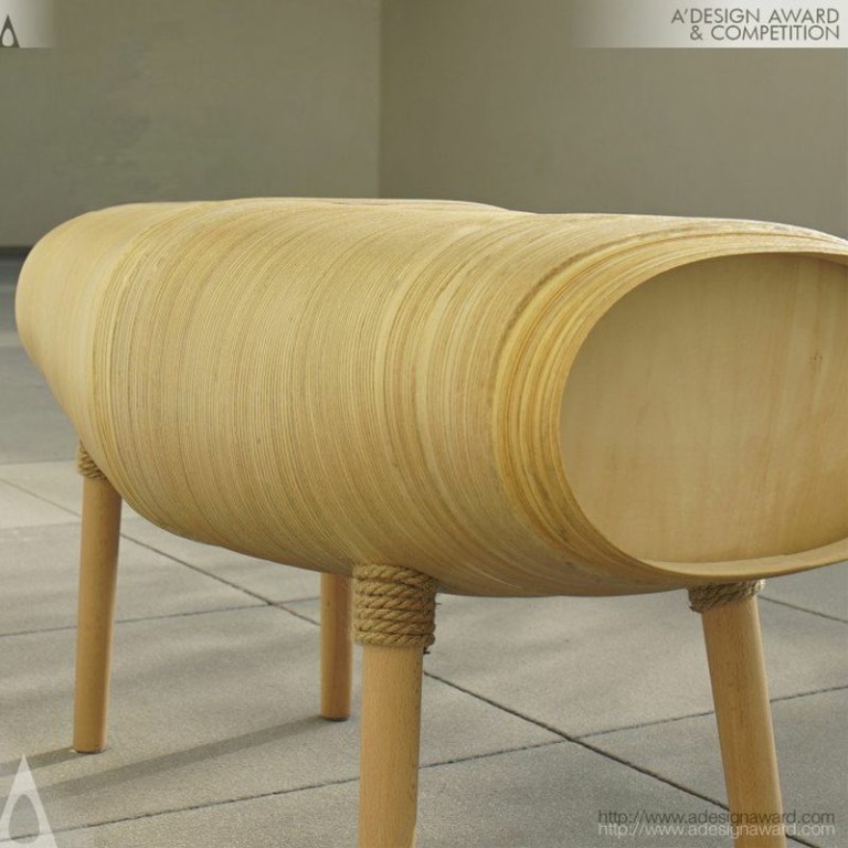 Not Hard Wood but This Bench Uses Wood Veneer for a Soft Feel