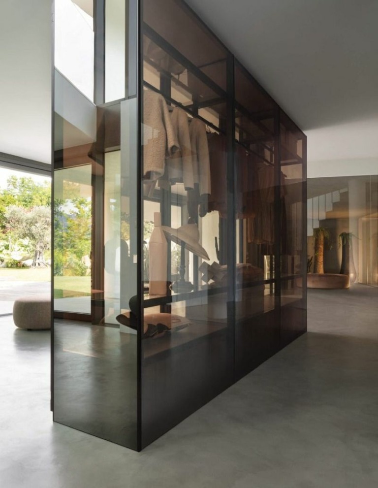 Tian All-Glass Wardrobe by Lema is Perfect for Modern Homes