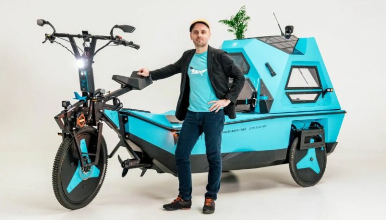 Z-Triton 2.0 is Electric Bike, Boat & Camper Geared for Sustainable Travel