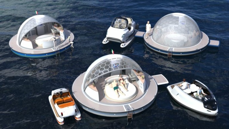 Lazzarini Design Studio Conceives Pearl Suites that Float Over Water