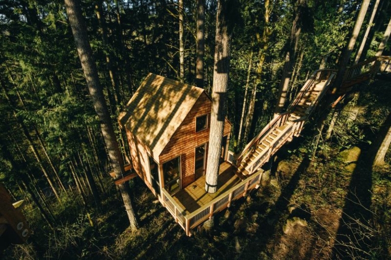 This Treehouse by Pete Nelson Offers Breathtaking Views of Mount Hood