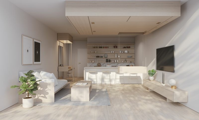 Bumblebee Spaces' Smart System Hides Your Furniture in Ceiling